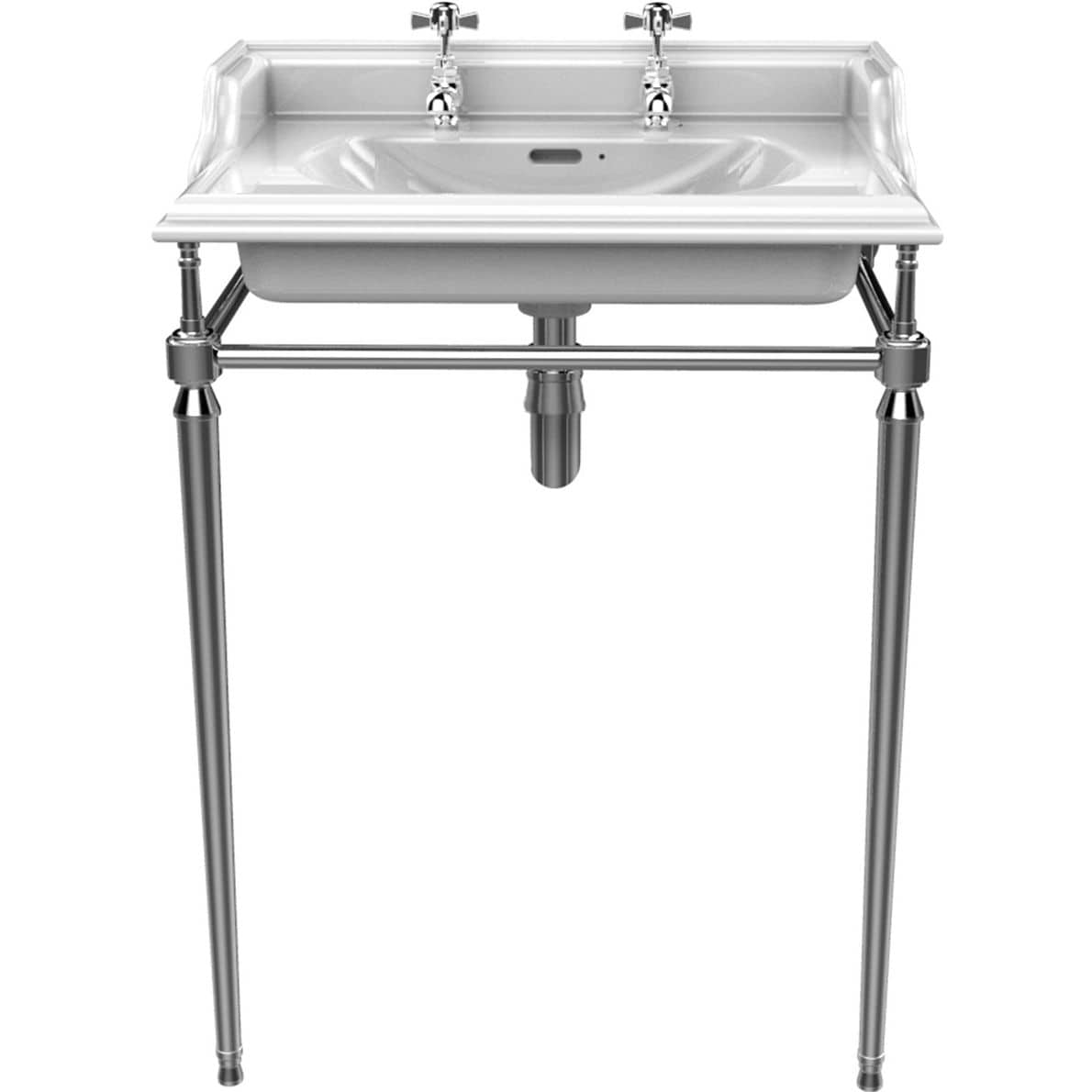 Console pour lavabo en chrome - WSABDOR - HERITAGE BATHROOMS