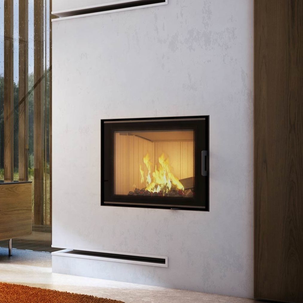 Insert de cheminée central - NADIA/10 - KRATKI - à bois / en acier ...