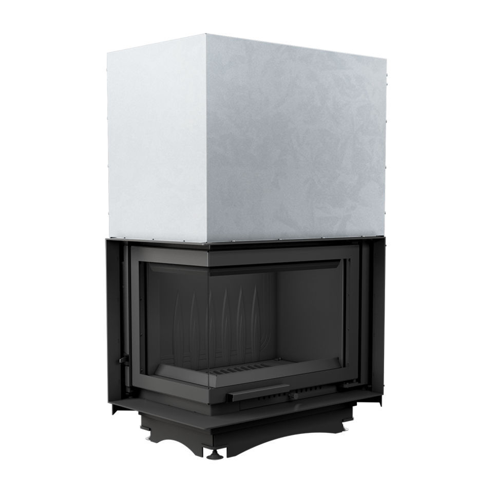 Insert de cheminée d'angle - MAJA/L/BS/G - KRATKI - à bois / en acier ...