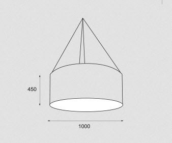 Suspension - SIMPLICITY : 6920 - Massmi Iluminación - en tissu ...