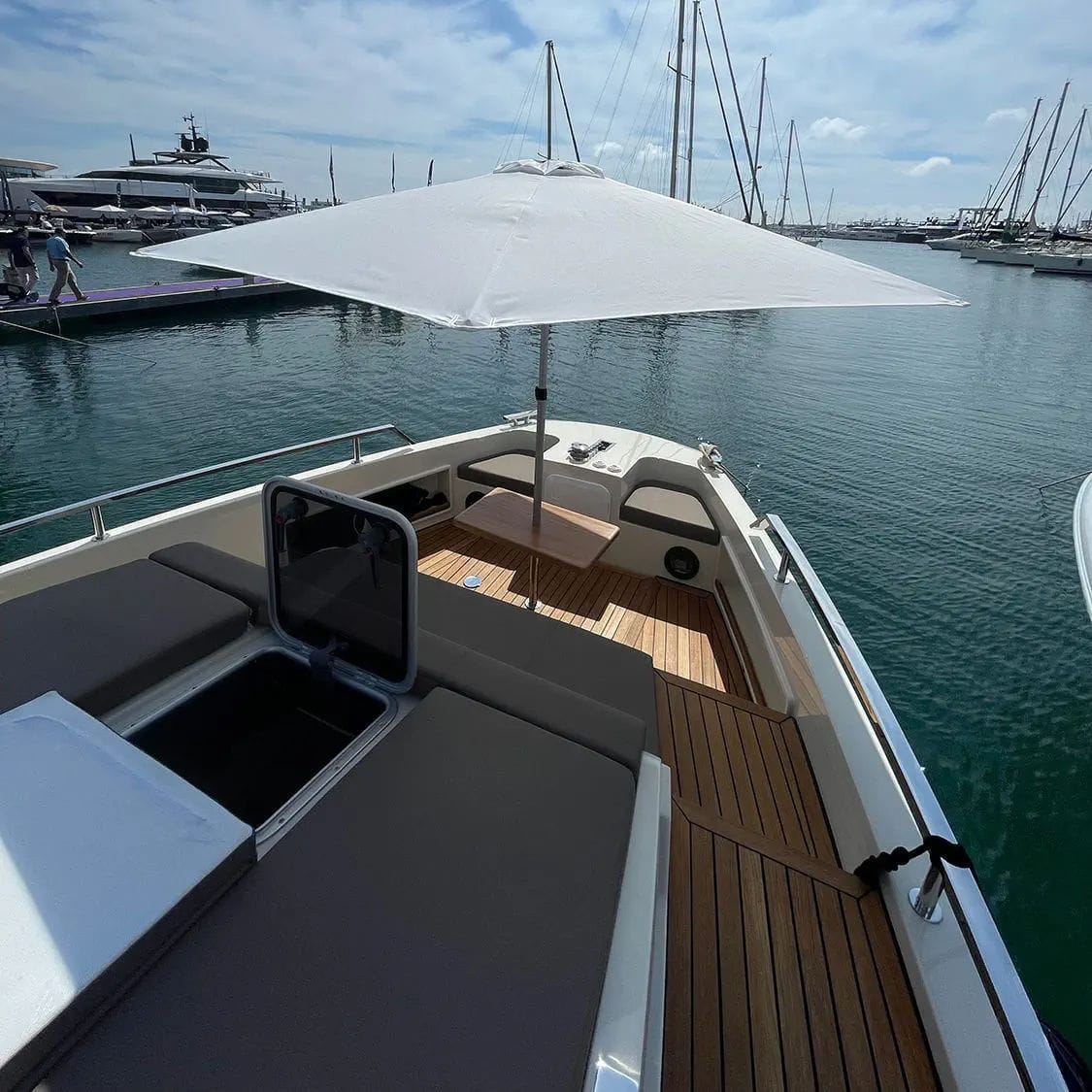 Parasol pour bateau - AGILE - Valdenassi - hexagonal / à mât central ...