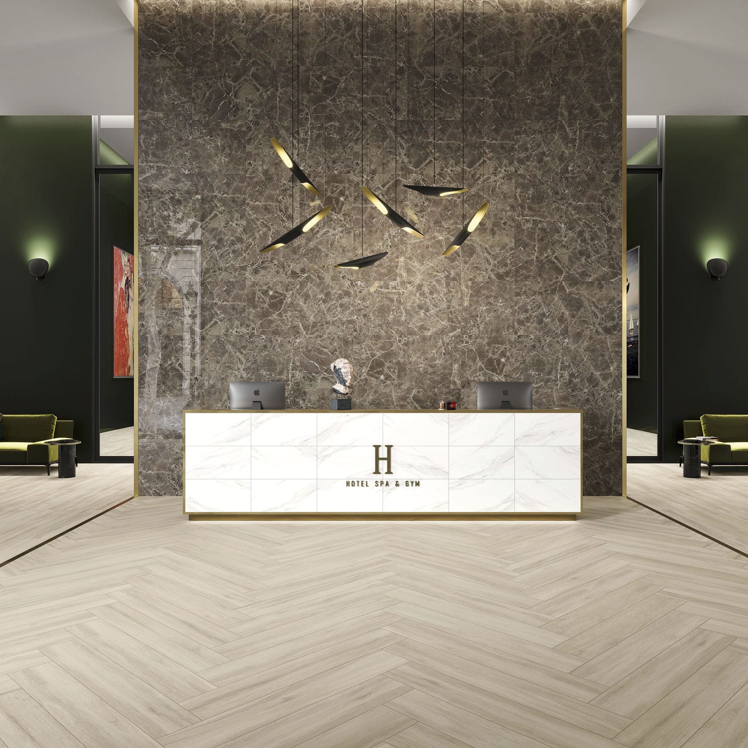 Carrelage d'intérieur - Emperador Brown - revigres - mural / de sol ...