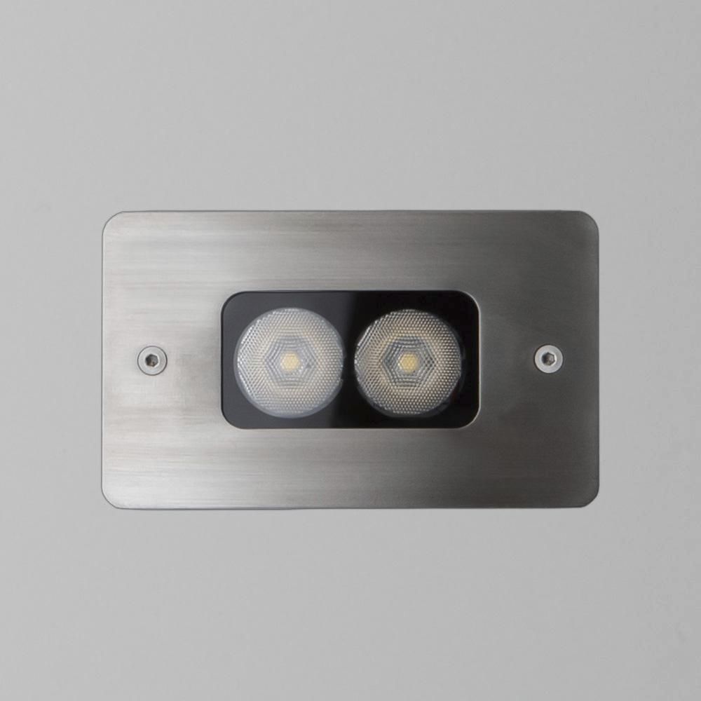 Spot de sol - DOMINO 2 - PURALUCE - encastré / à LED / elliptique