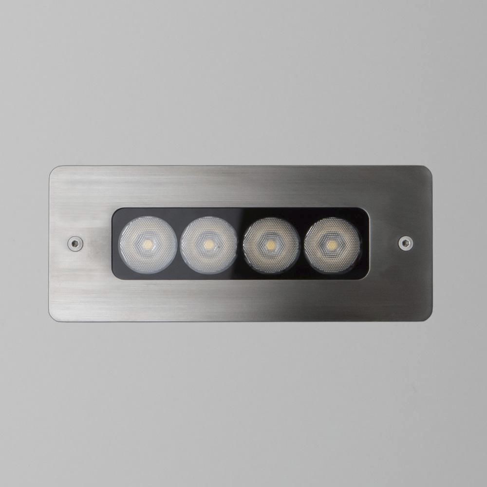 Spot de sol - DOMINO 4 - PURALUCE - encastré / à LED / elliptique