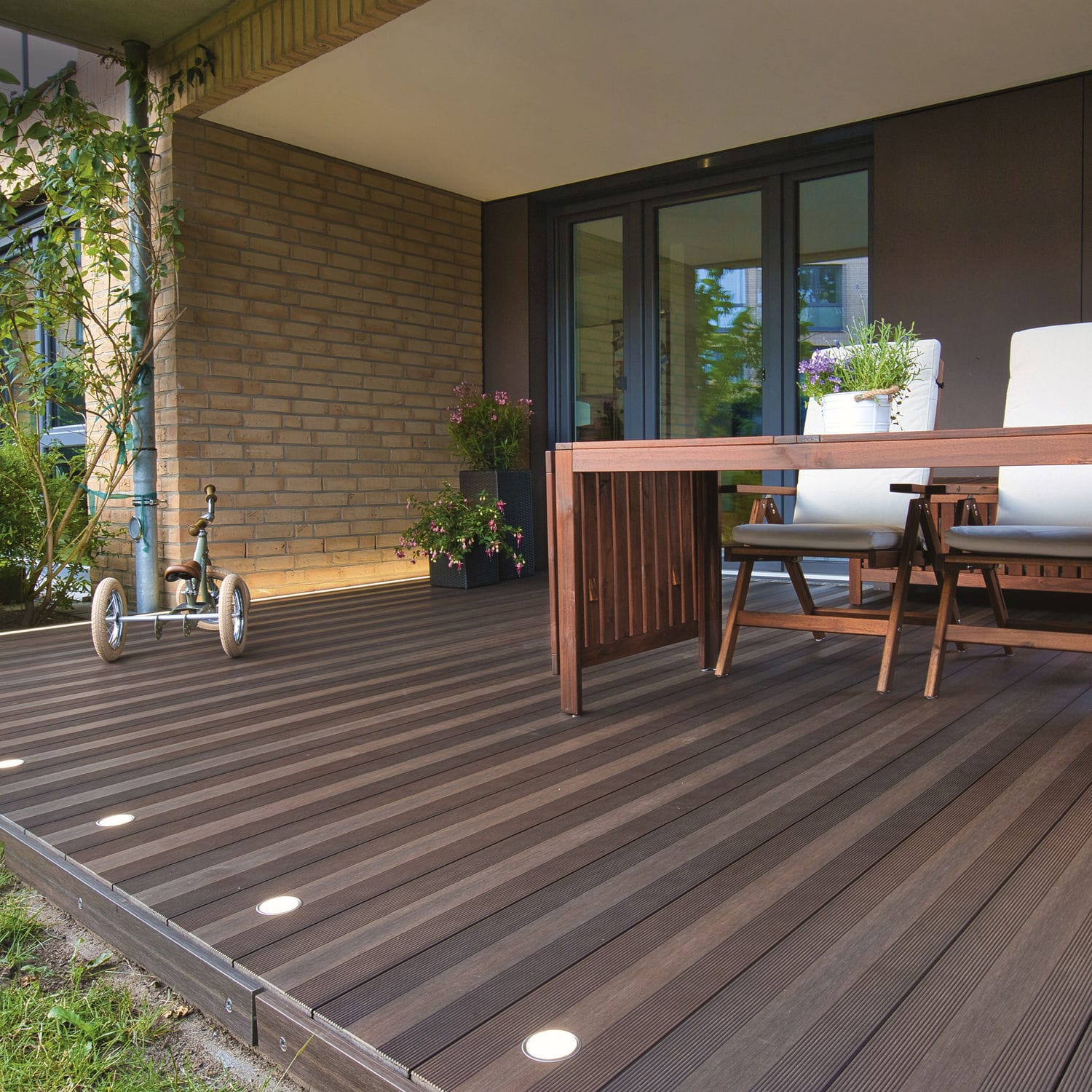 Lame de terrasse WPC - CLASSIC VARIA - megawood by NOVO-TECH - rainurée ...