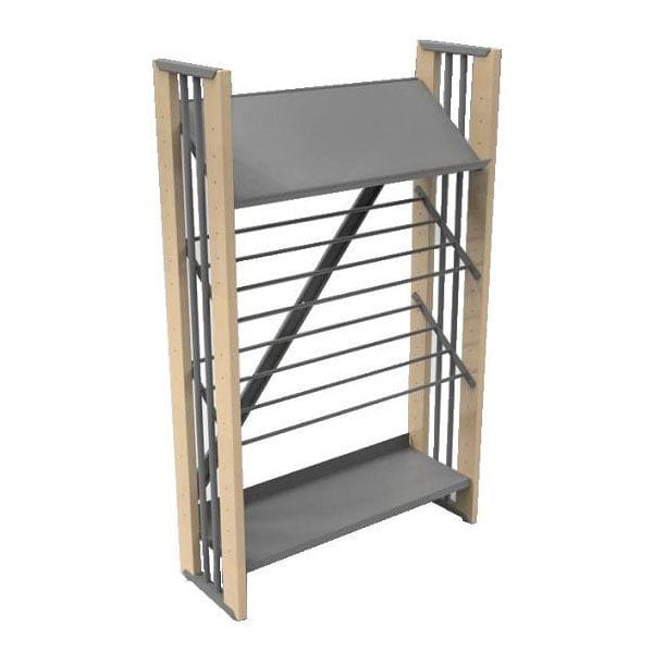 Présentoir pour magazines et journaux - BIBLUS - Nautilus SA - en hêtre ...