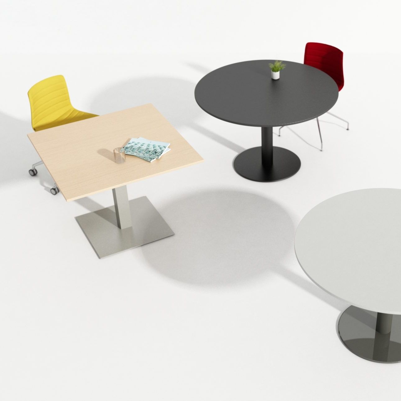 Table de réunion contemporaine - BD - Iduna S.A. - en bois / avec ...