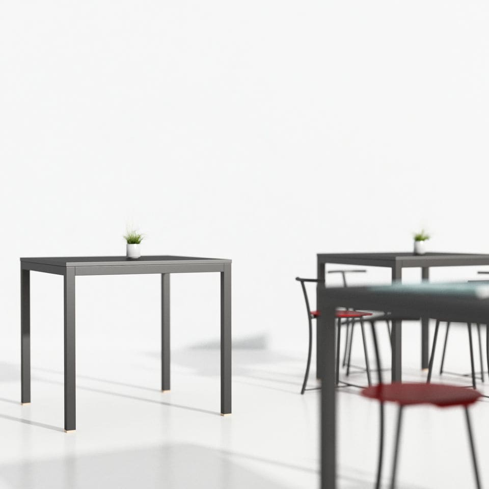 Table à manger contemporaine - B_33 - Iduna S.A. - en métal / avec ...