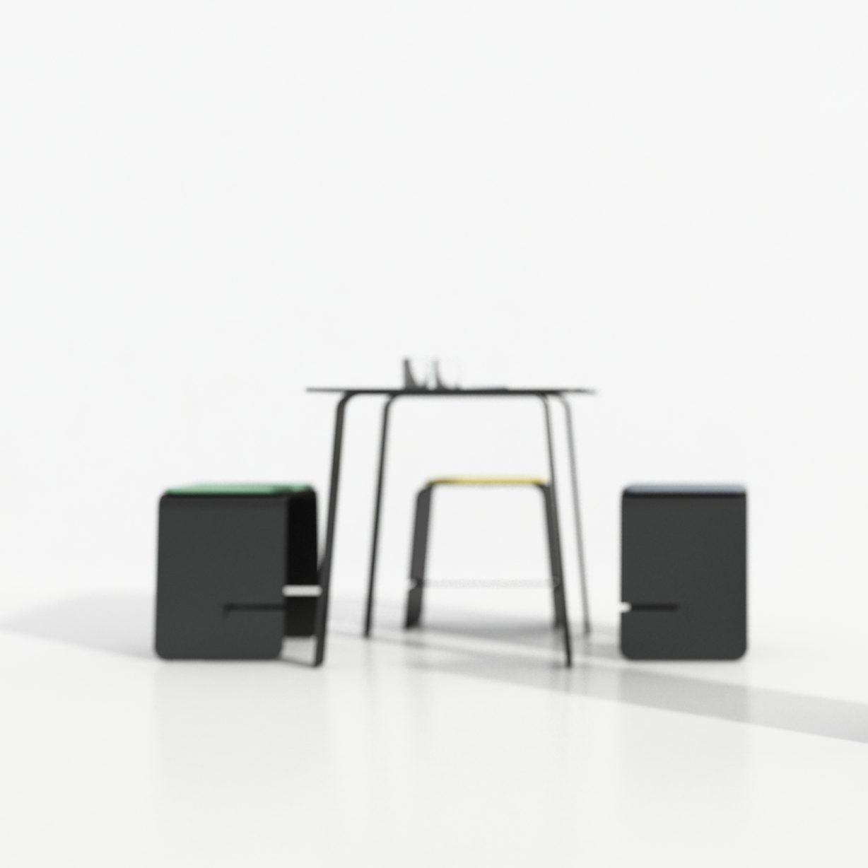 Table à manger contemporaine - TINCAN - Iduna S.A. - en aluminium ...