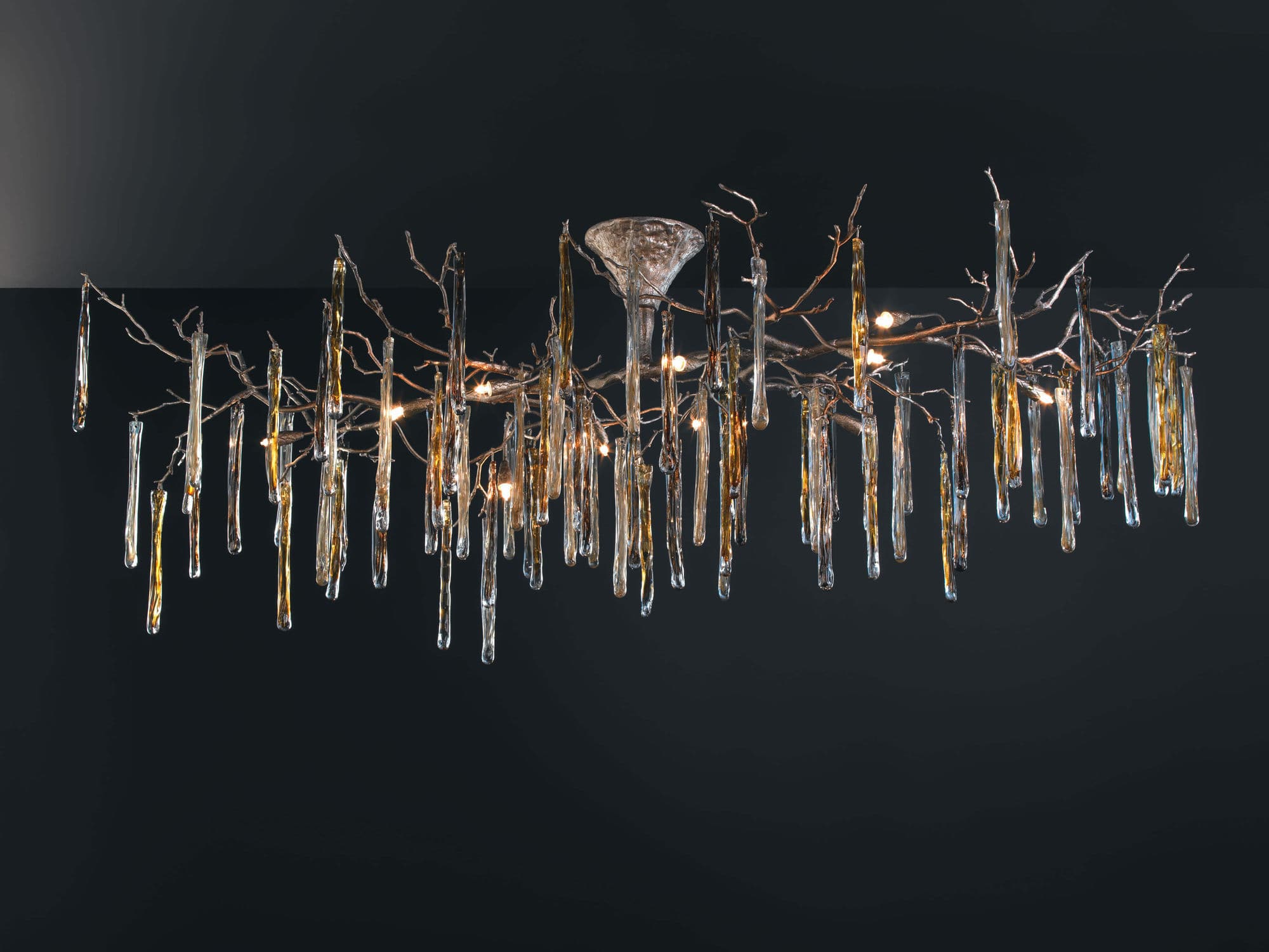 Plafonnier classique - DRIPSTONE M - Serip - rond / en verre / en métal