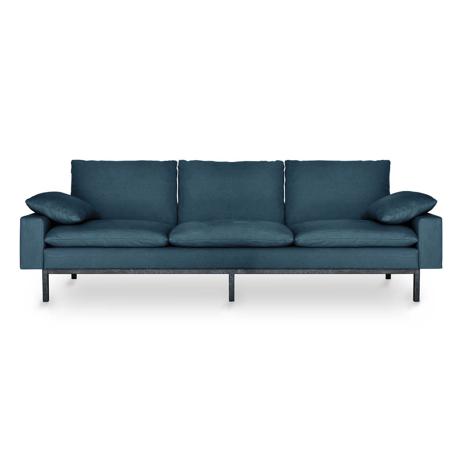 Canapé contemporain - BAD BIG - D3CO - bleu / marron / gris