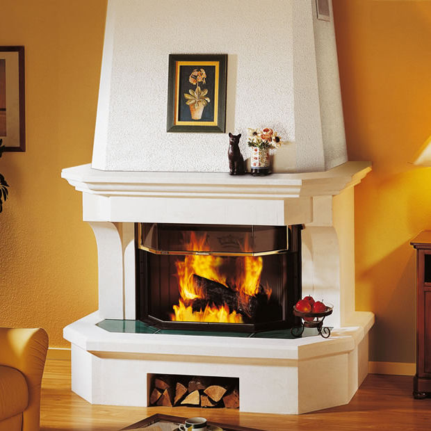 Habillage de cheminée classique - ANTIGONE - Richard le Droff - en pierre