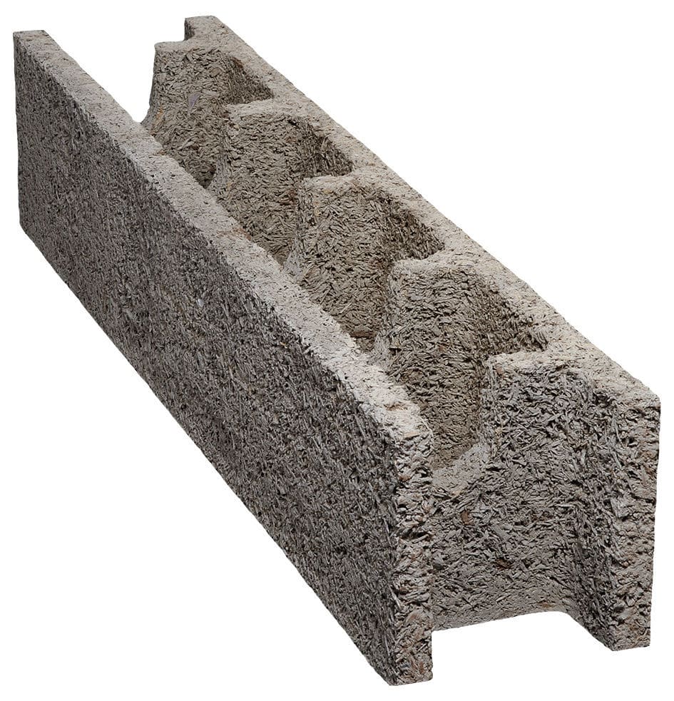 Bloc coffrant en béton de bois / pour mur - NORMALSTEINE - isospan ...