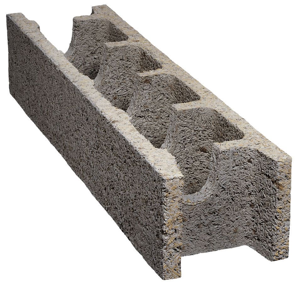 Bloc coffrant en béton de bois / pour mur - NORMALSTEINE - isospan ...