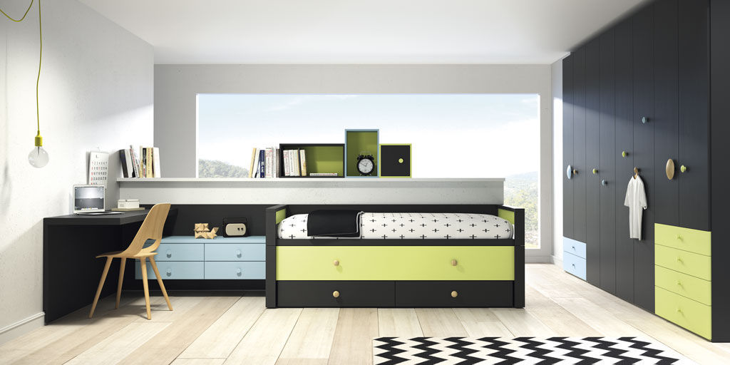 Chambre d'enfant en bois - EDIMBURGO COMPOSITION - Lagrama - mixte