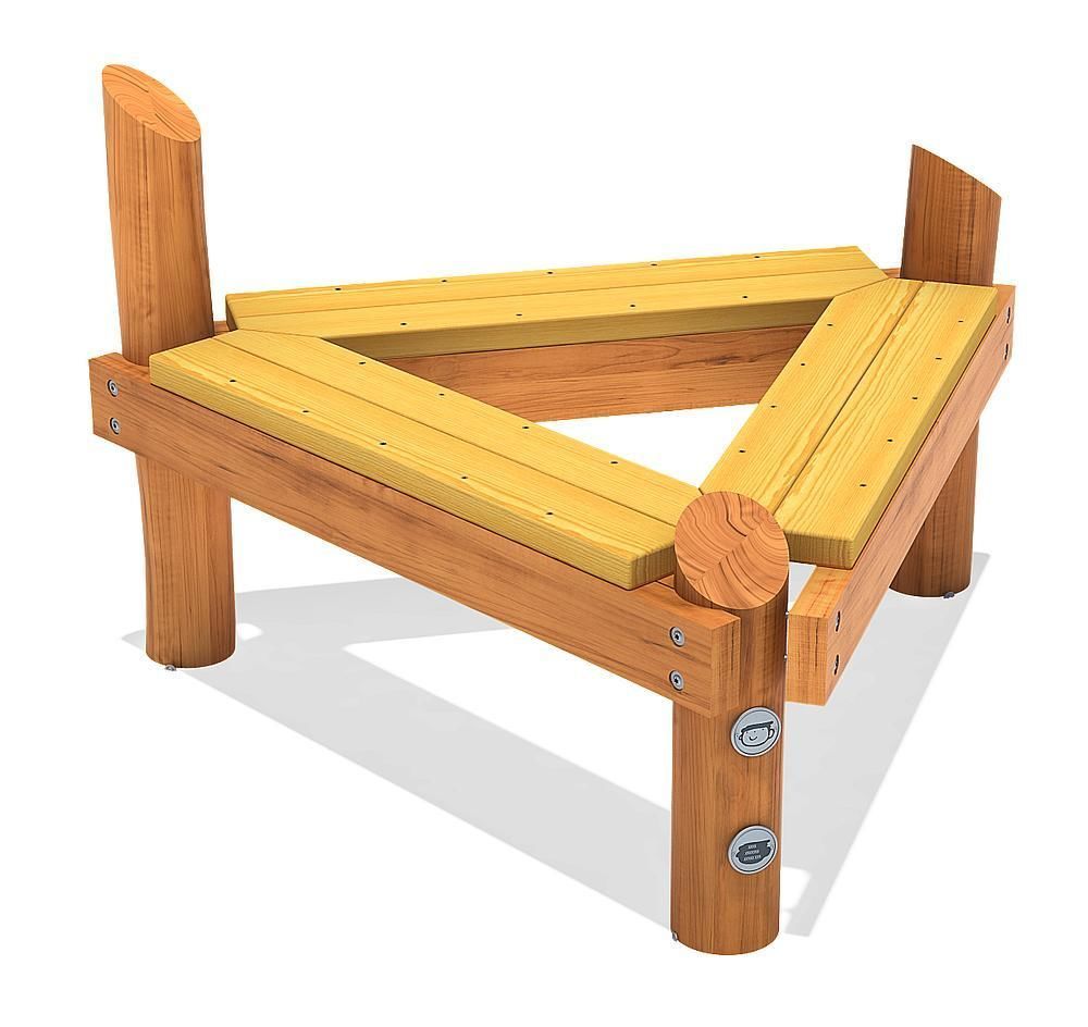 Poutre d'équilibre pour aire de jeux - ISLAND TRIANGULAR TIARD - eibe ...