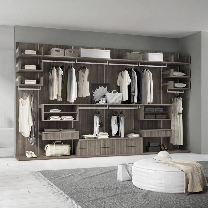 Dressing contemporain - 392 - TUMIDEI - en aluminium anodisé / en mélaminé