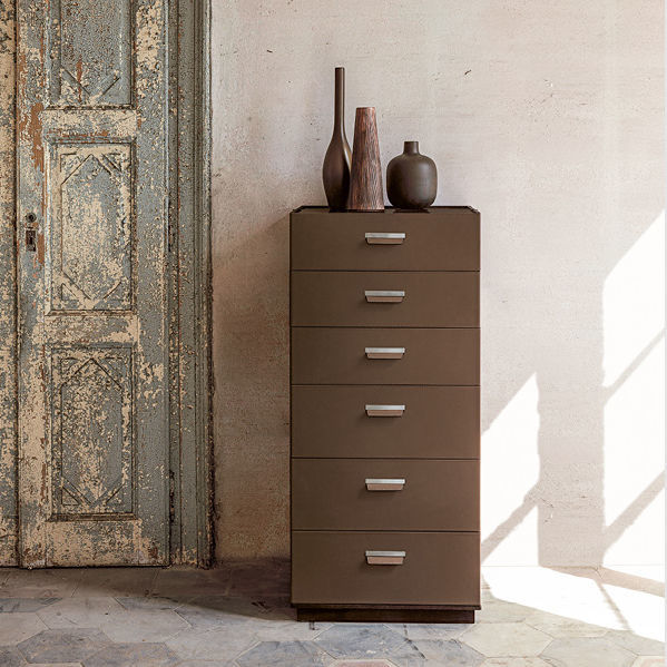 Chiffonnier contemporain - SKIN - ALIVAR - en chêne / en noyer / en marbre