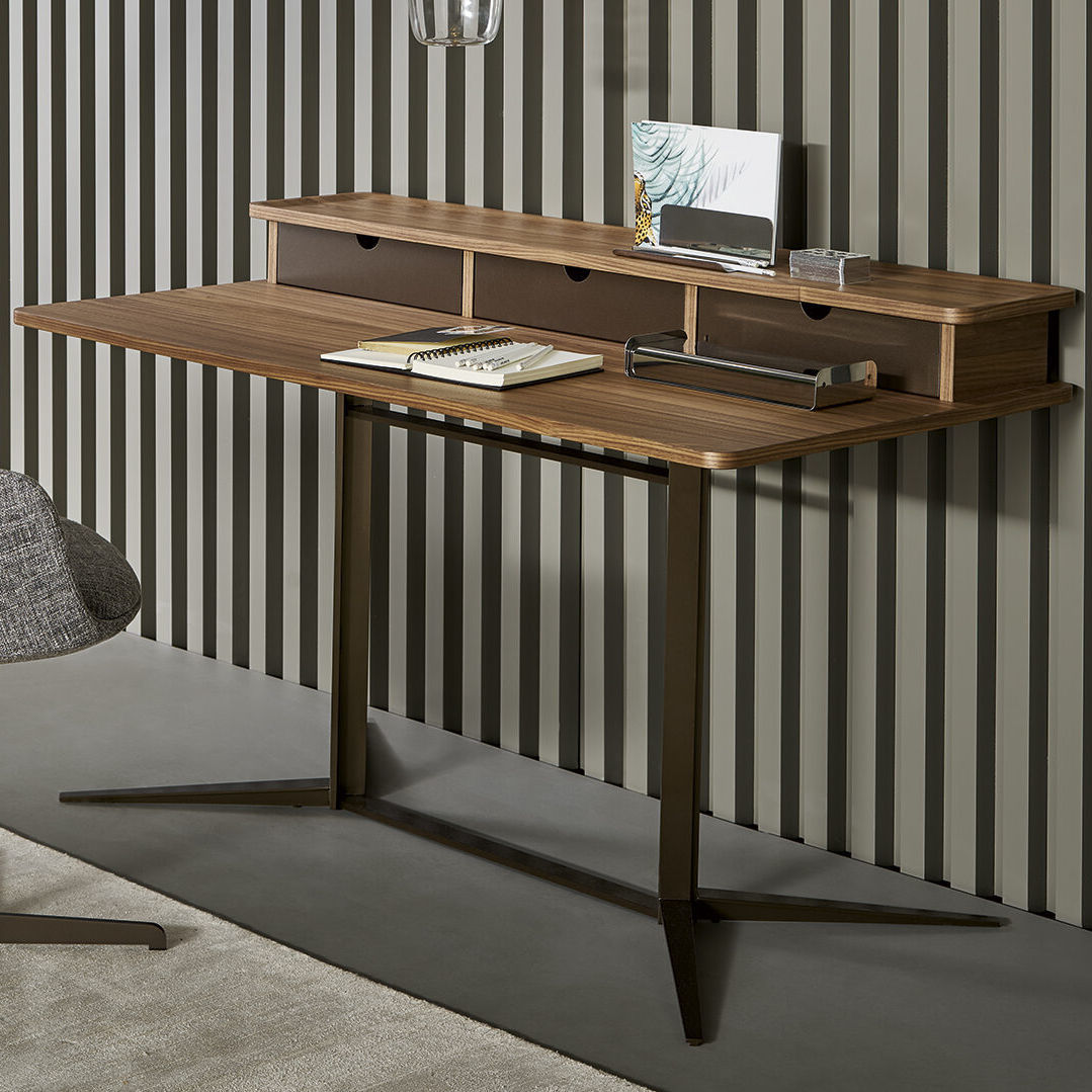 Meuble secrétaire contemporain - Nelson - BONALDO - en métal peint / en ...