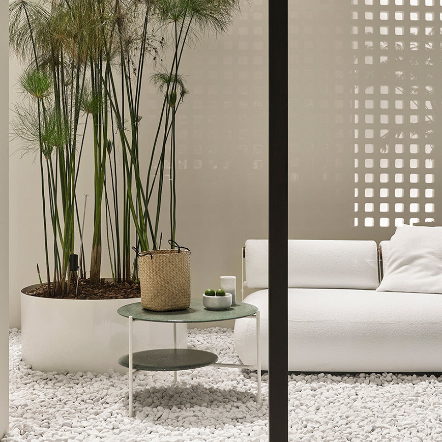 Table d'appoint contemporaine - FABIEN OPEN AIR - MERIDIANI - en pierre ...