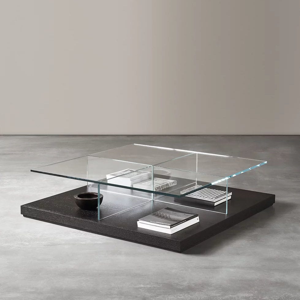 Table basse contemporaine - CLUNY - MERIDIANI - en verre trempé / avec ...