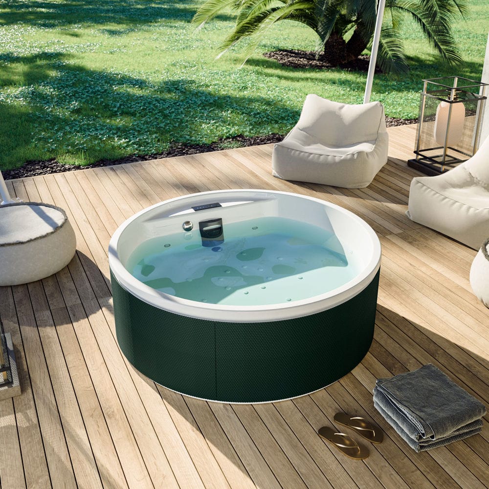 Spa encastrable - MAWI 166 - GLASS 1989 - hors-sol / rond / 2 places