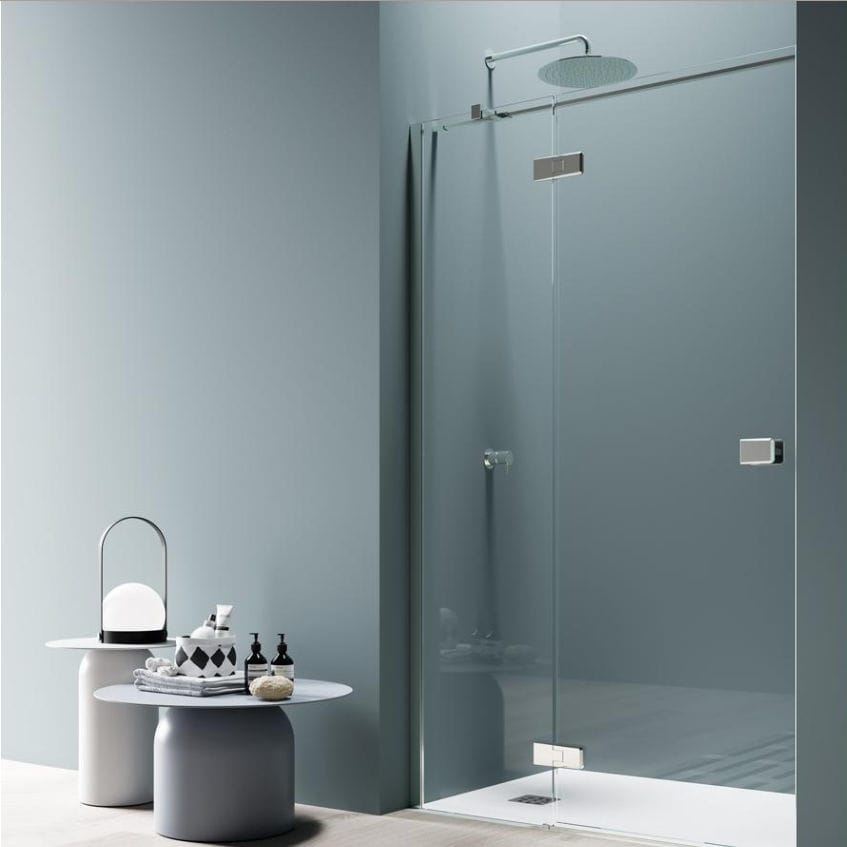 Paroi de douche battante - HARLEM VC - GLASS 1989 - en forme de L / d ...