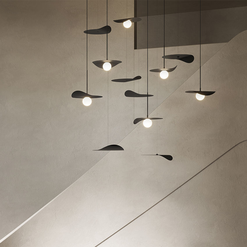 Suspension - FLOW - Kundalini - en métal / en verre / contemporaine