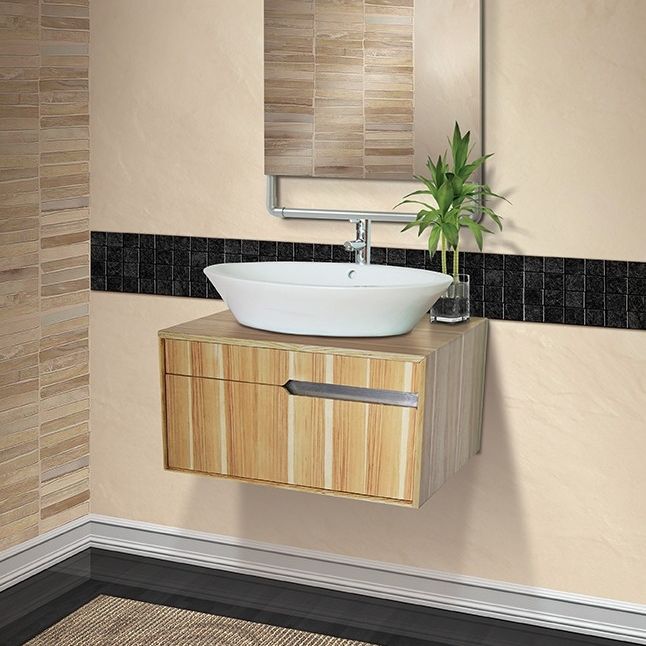 Meuble vasque mural - 1803 - Deco Lav - en bois / contemporain / sans porte