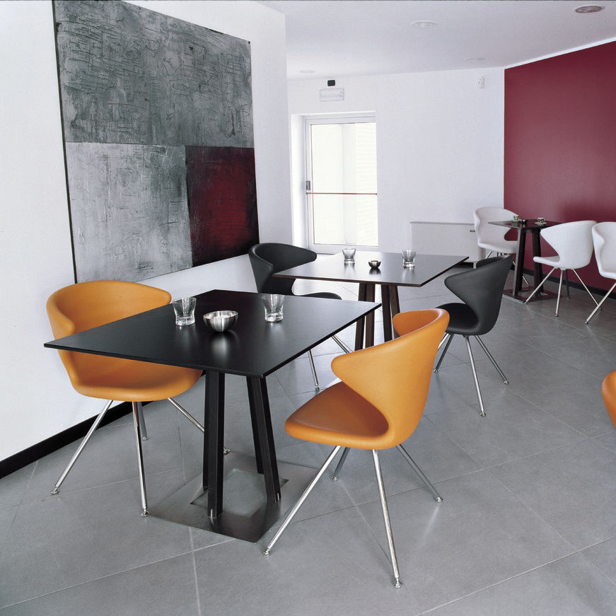 Table contemporaine - Sella 292 - TONON - en hêtre / en acier ...