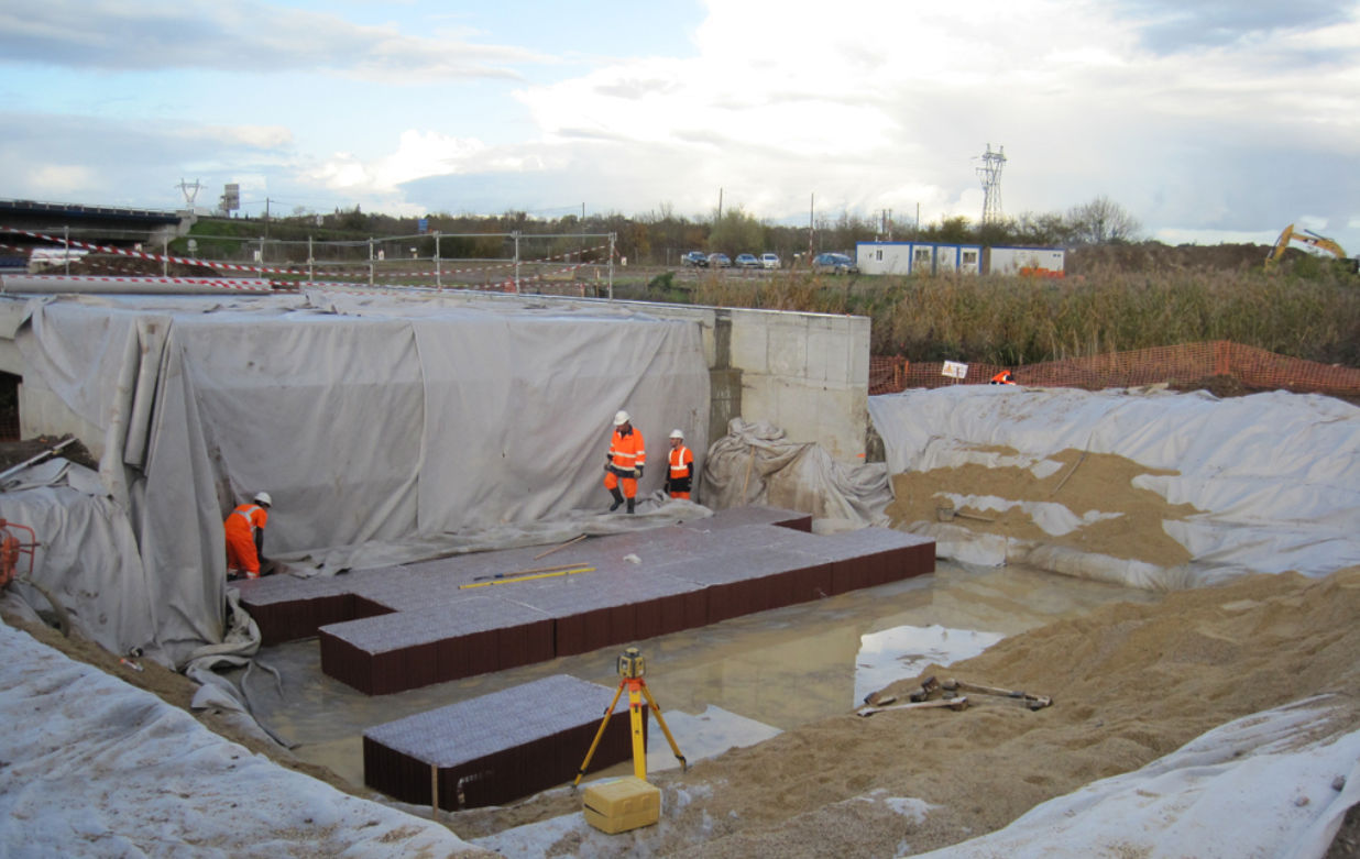 Remblai léger / drainant / haute résistance à la compression / pour ...