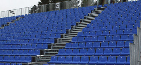 Gradin démontable / en polypropylène / en acier / droit - HC80|40 ...