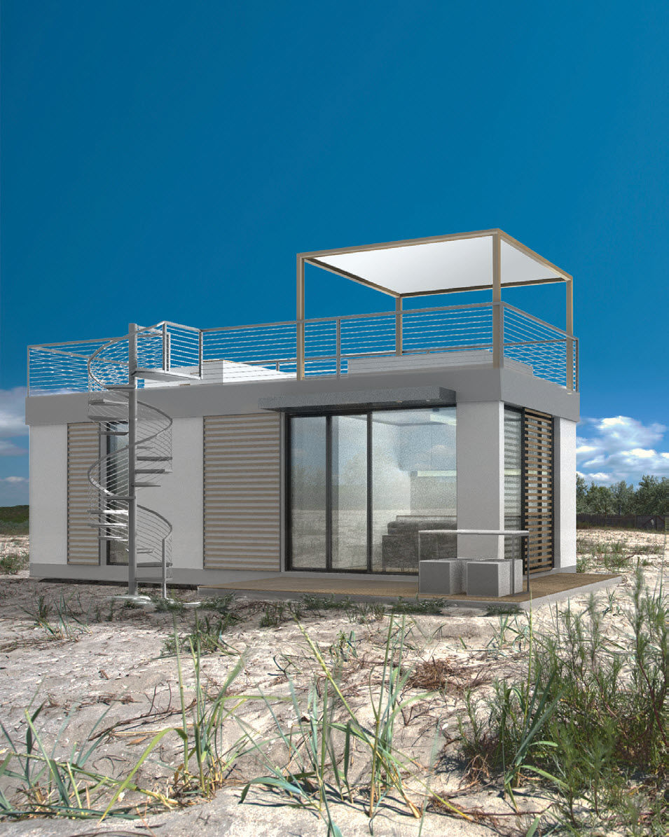 Tiny house modulaire - R01 - c.m.c.2. 0 - contemporaine