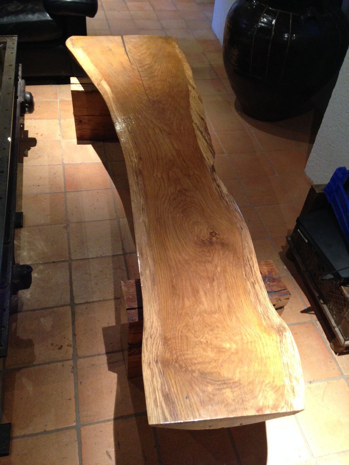 Banc rustique - KUB BRASERO - en chêne