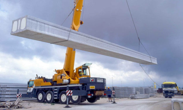 Dalle de plancher en béton précontraint / alvéolé - HORMIPRESA