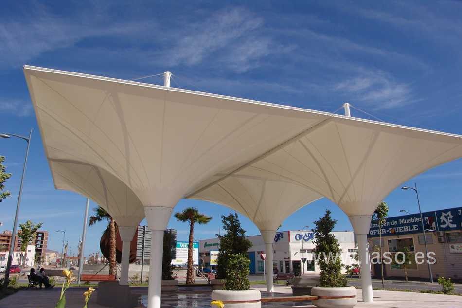 Structure tendue sur ossature métallique - Lotissement Bulevar Ciudad ...