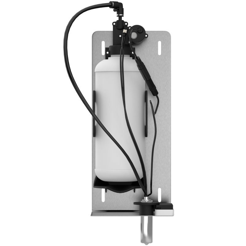 Distributeur de savon professionnel - S270 - Duten - derrière le miroir / en inox / en laiton