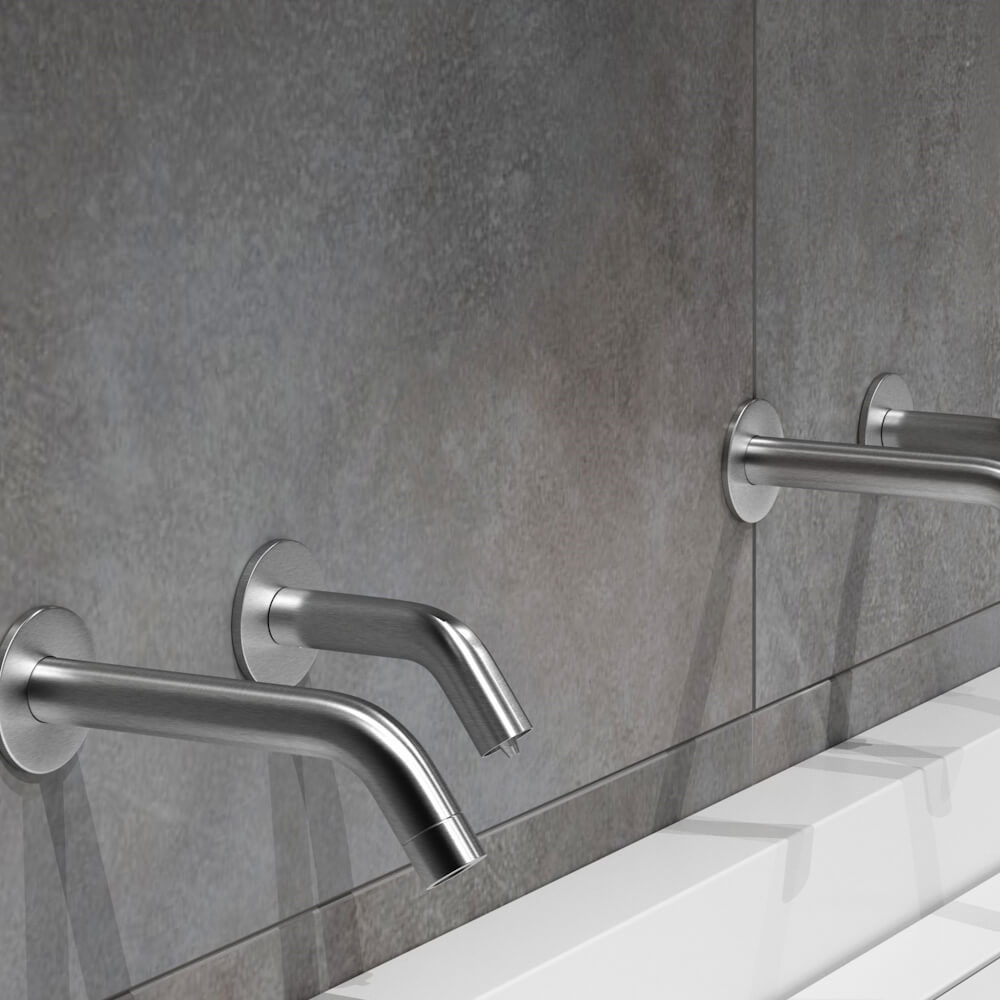 Distributeur de savon professionnel - S235-N - Duten - mural / en acier inoxydable / électronique