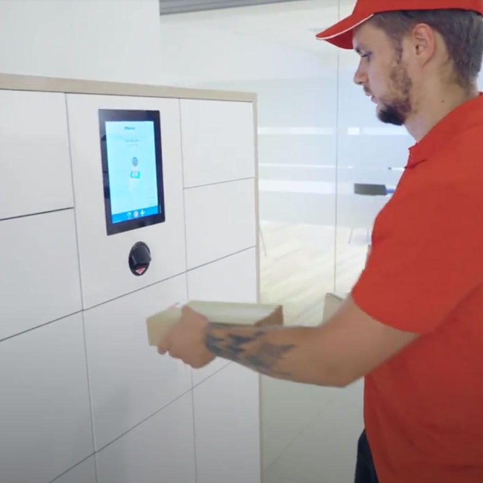 Casier vestiaire en acier - DELIVERY AND PICK-UP LOCKERS - Metra smart ...