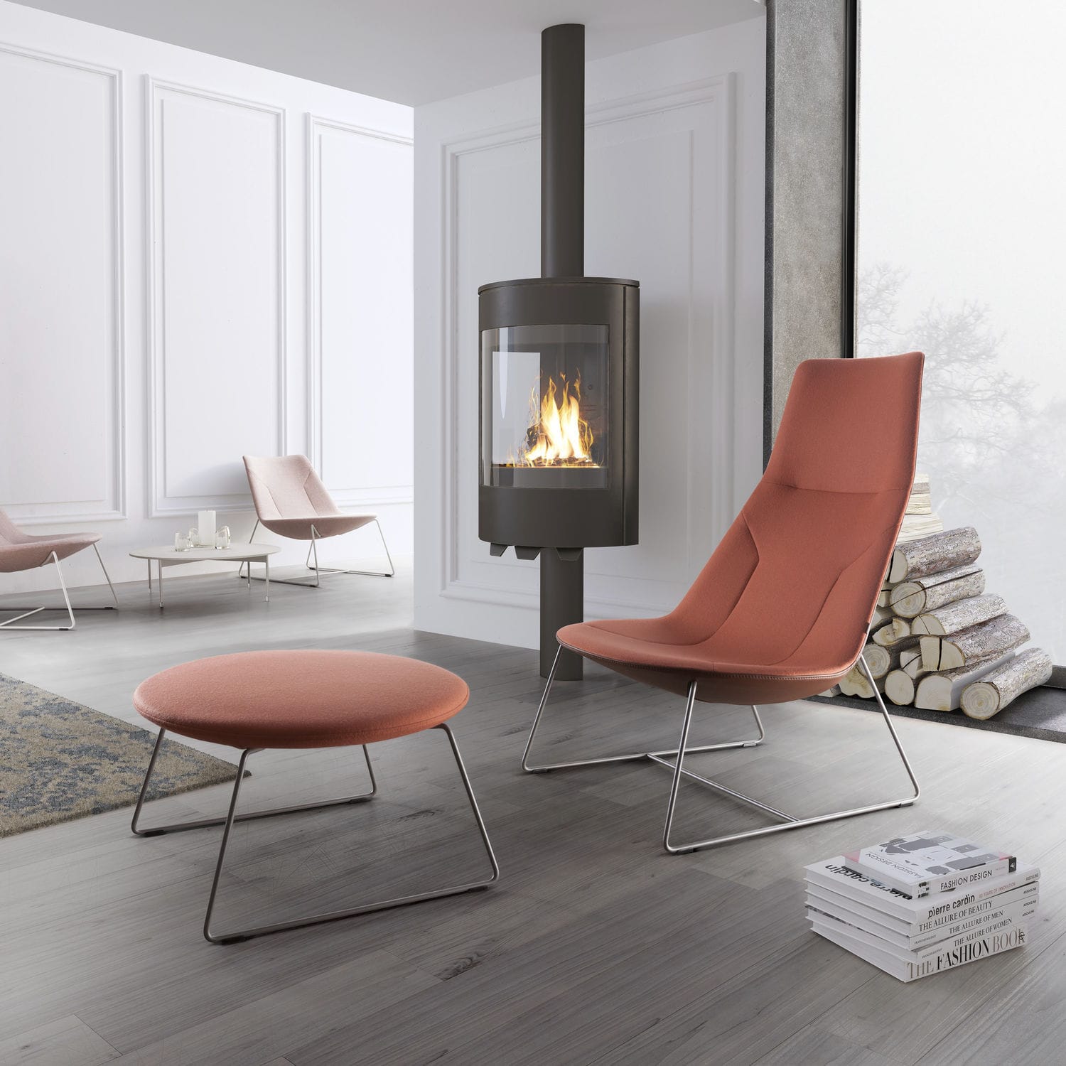 Chauffeuse contemporaine - CHIC LOUNGE - Profim - en cuir / en tissu ...