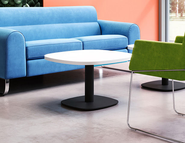 Table basse contemporaine - CUMULUS - Pineapple - en stratifié haute pression / avec piètement ...