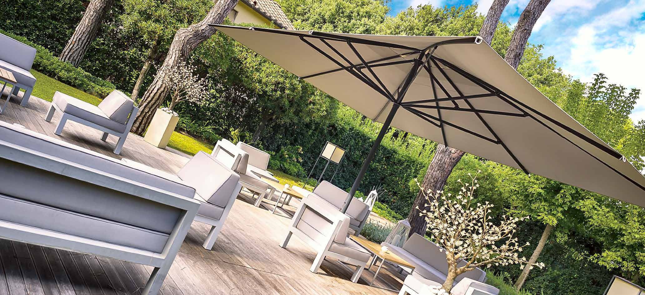 Parasol professionnel - MAGNUM - Poggesi - en tissu / en métal ...