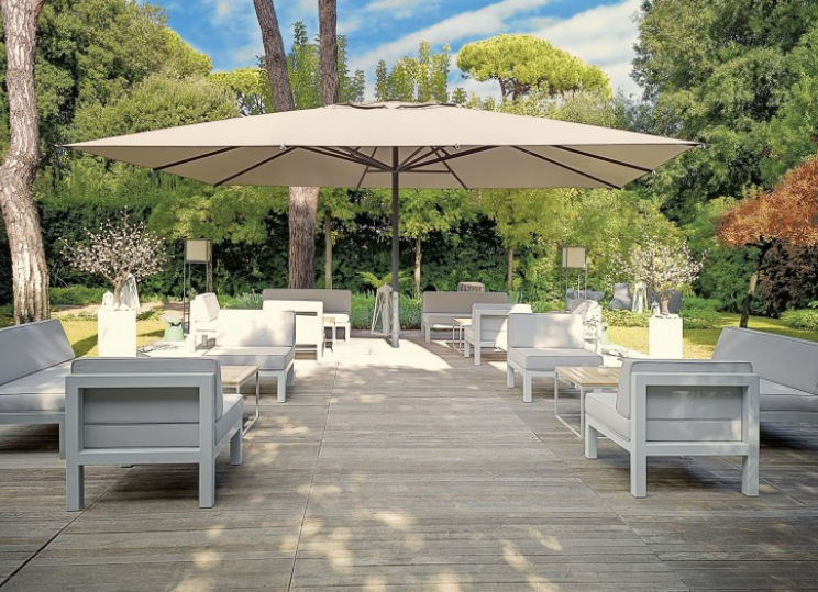 Parasol professionnel - MAGNUM - Poggesi - en tissu / en métal ...