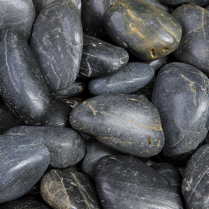 Galet roulé - BLACK 40/60 - Bauma-stone