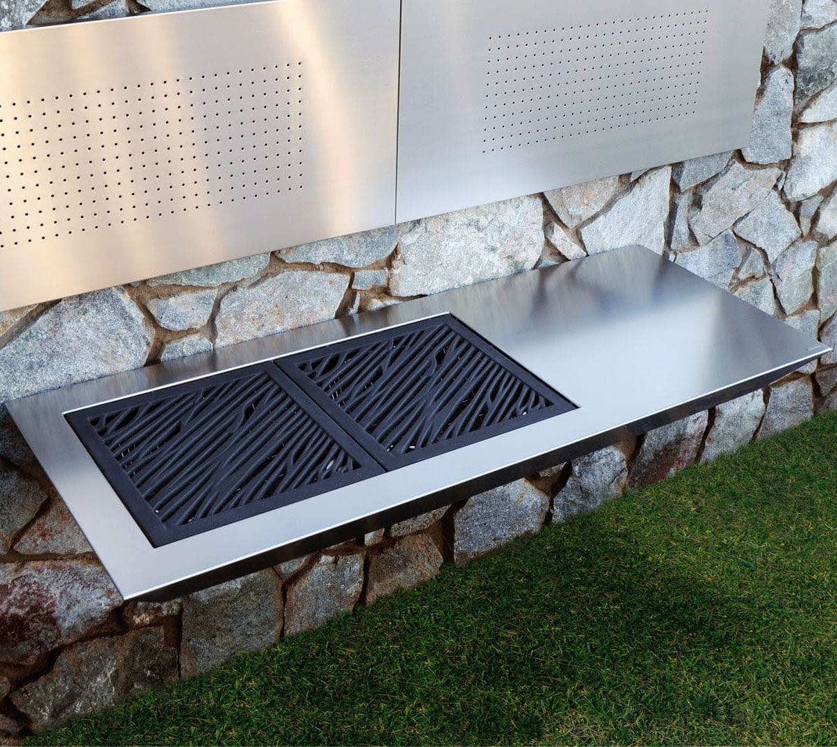 Barbecue à charbon - STROMBOLI - Fesfoc - mural / encastrable / en ...