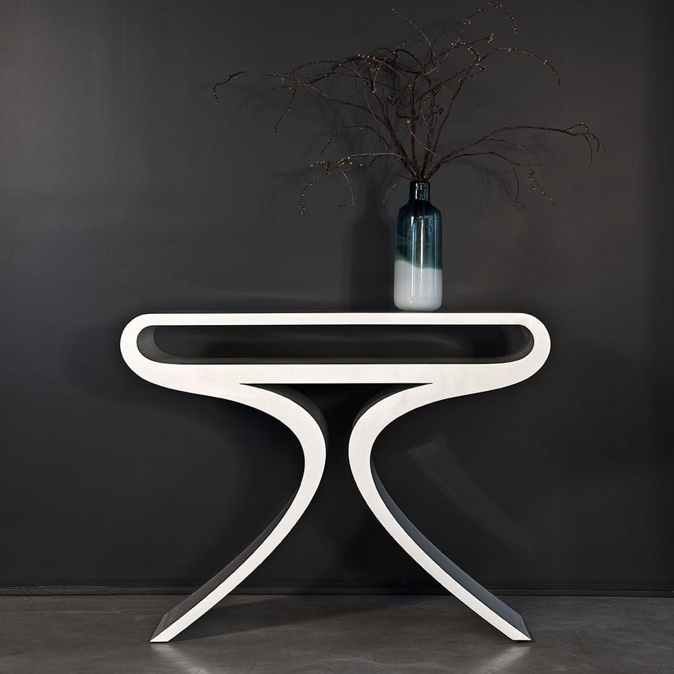 Console contemporaine - FLORA - R&J Luxe Furniture - en acier / avec ...