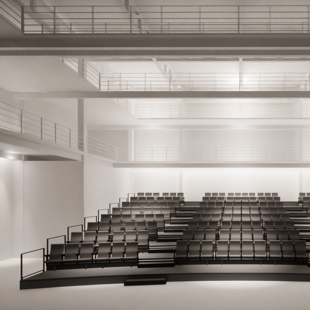 Gradin télescopique - Quinette Gallay - escamotable / en acier / courbé