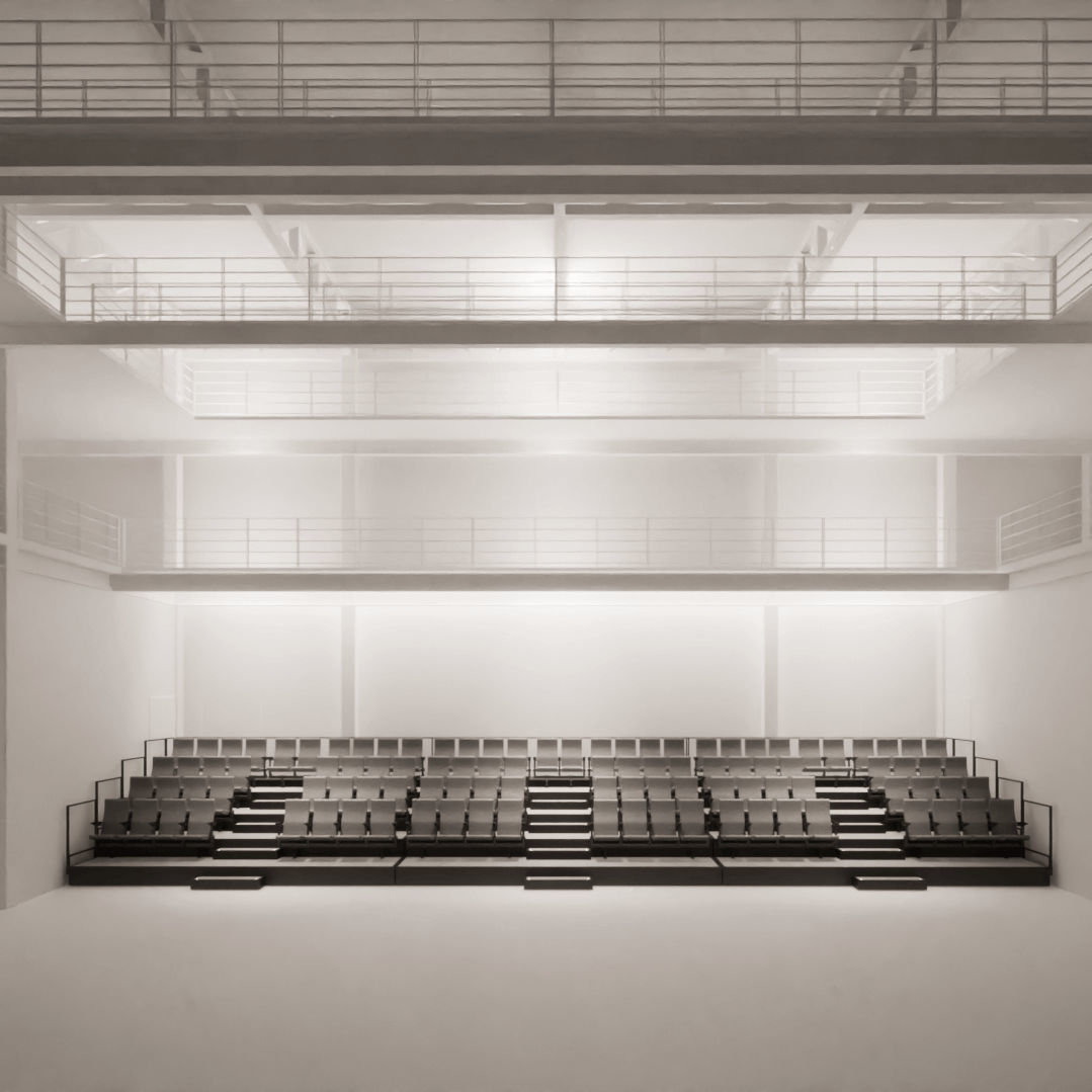 Gradin escamotable - Quinette Gallay - télescopique / mobile / en acier