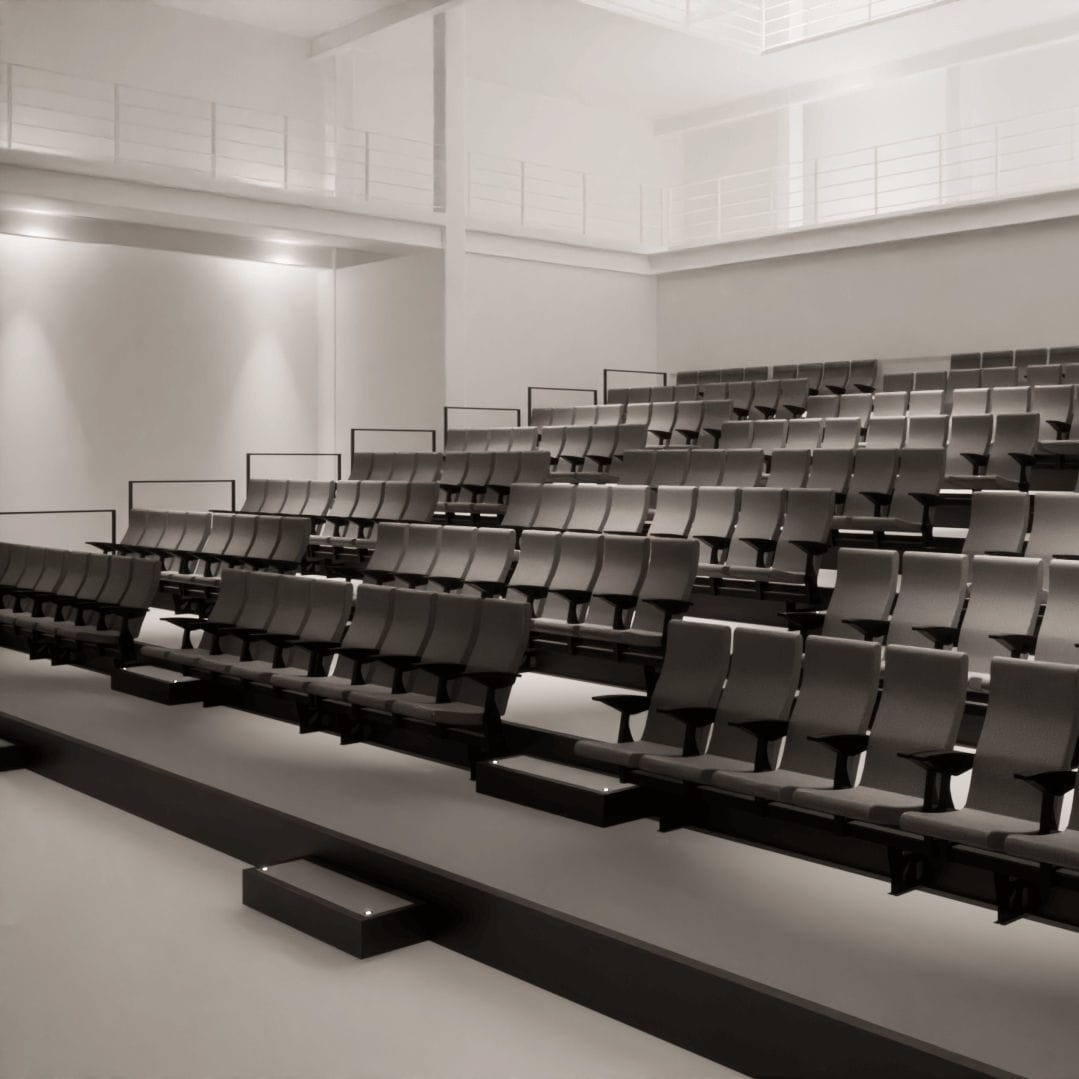 Gradin escamotable - K-LIFT SYSTEM - Quinette Gallay - télescopique ...