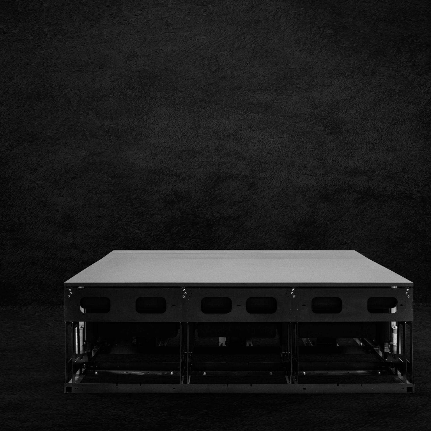 Gradin mobile - KUF system - Quinette Gallay - en bois / en acier / droit